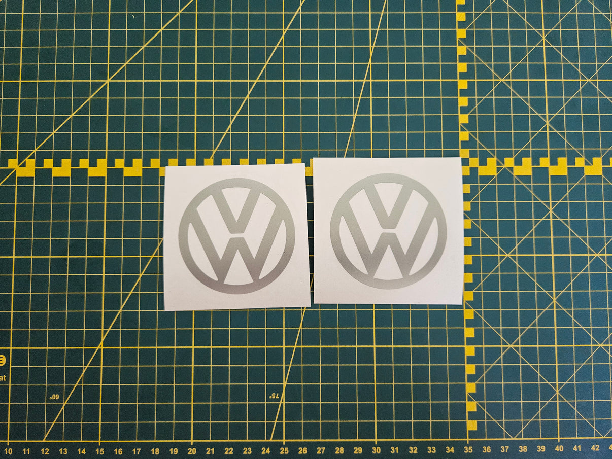 VW logo sticker (PAIR) – custom printing