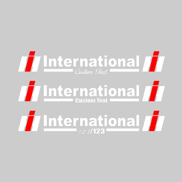 international sunstrip (custom text) – custom printing