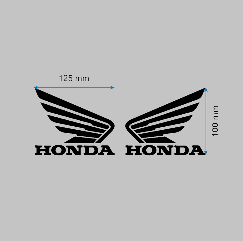 honda logo stickers (PAIR) – custom printing